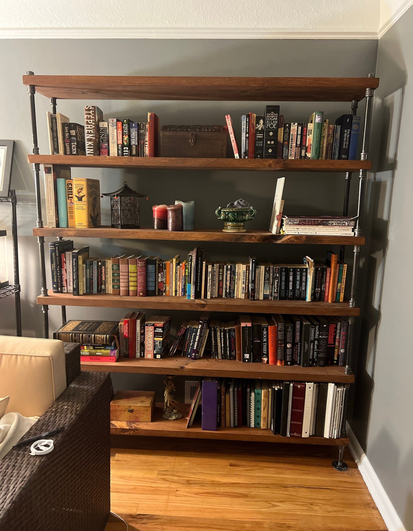 Industrial Style Bookcase - 60" Length – JT Industrial Designs